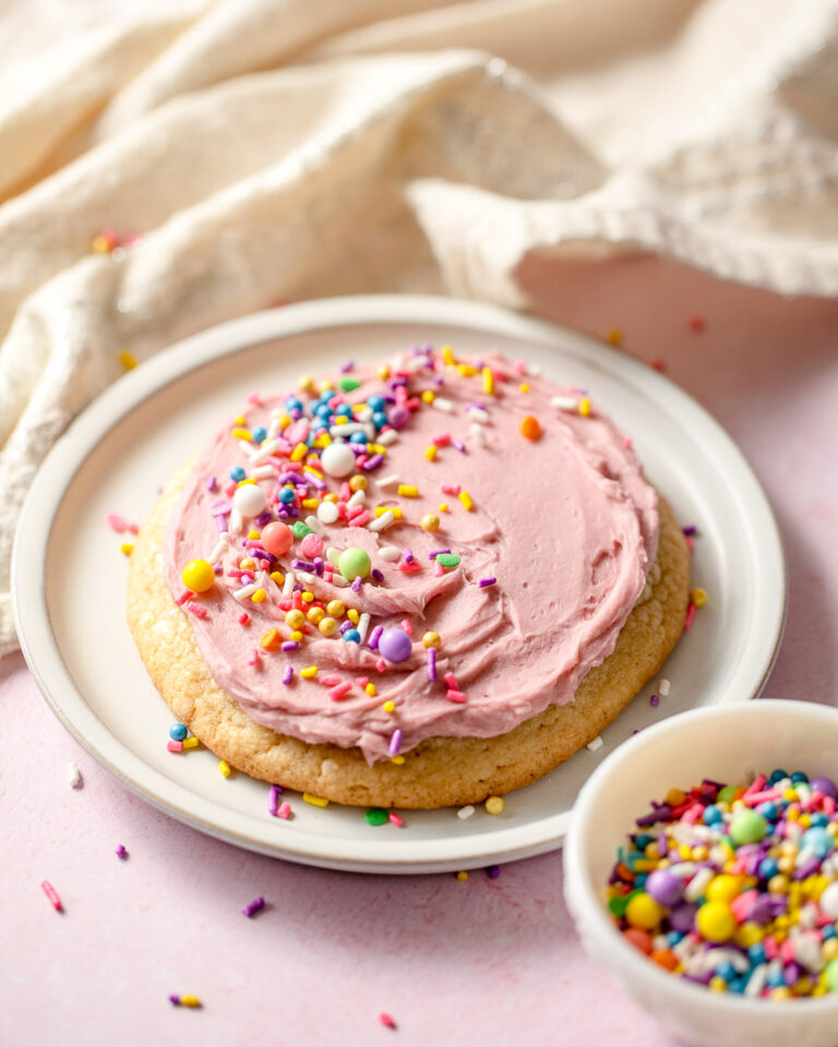 Single Serve Sugar Cookie Recipe (with Frosting!) - Elle Makes Dessert