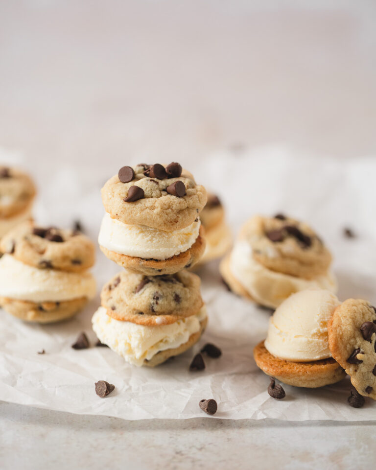 Mini Ice Cream Sandwiches - Elle Makes Dessert