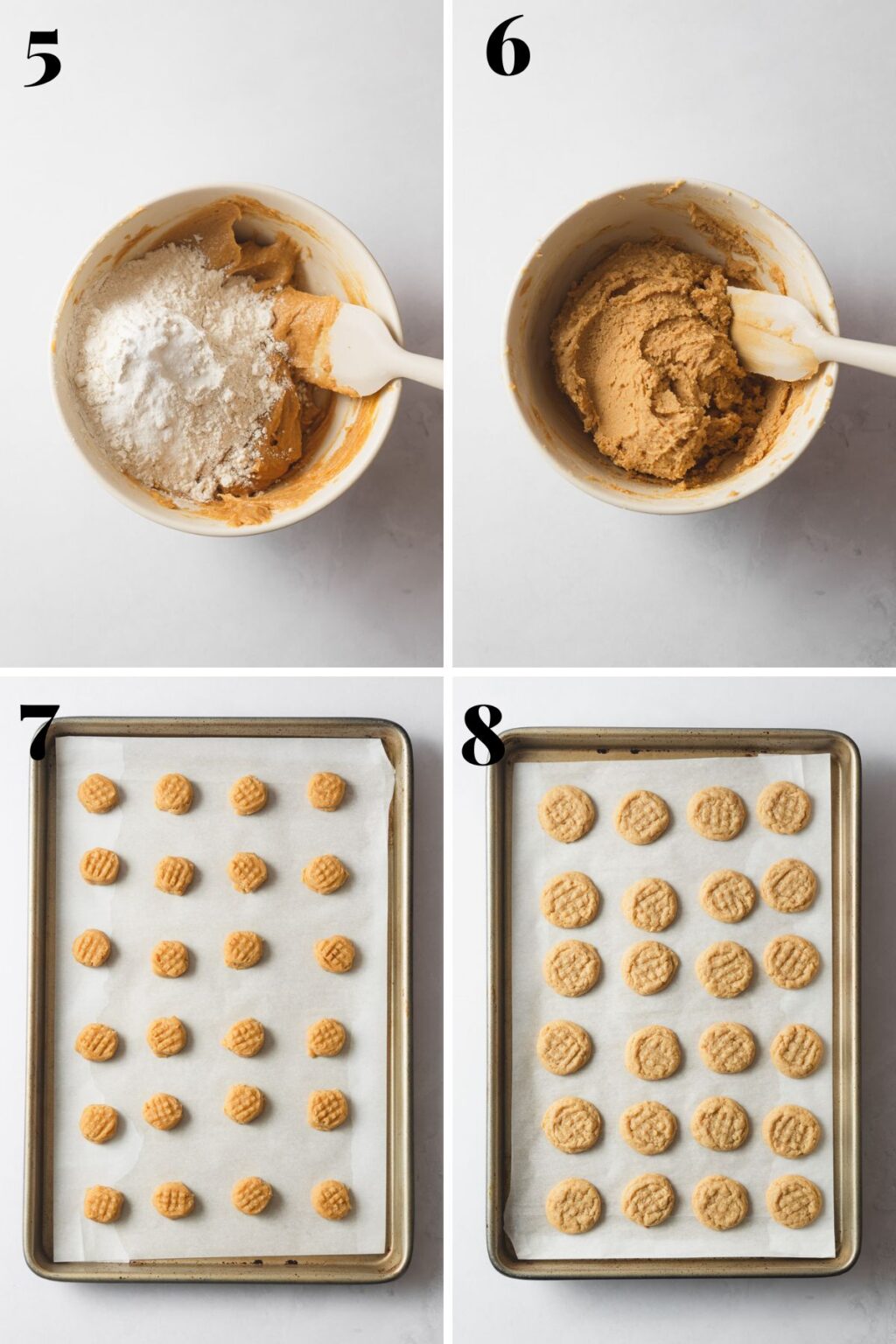 Mini Peanut Butter Cookies - Elle Makes Dessert