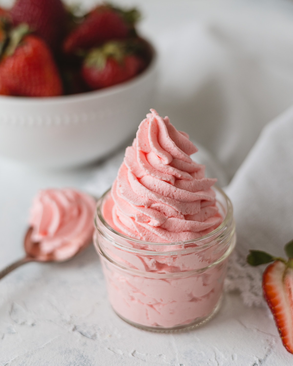 Strawberry Whipped Cream - Elle Makes Dessert