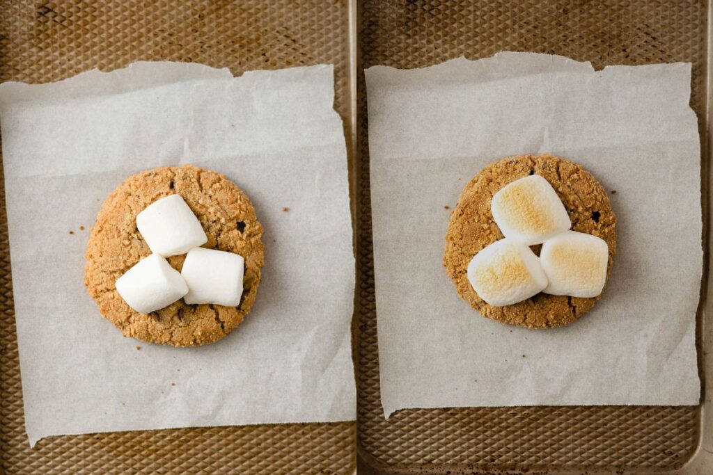 Single Serve S'mores Cookie - Elle Makes Dessert