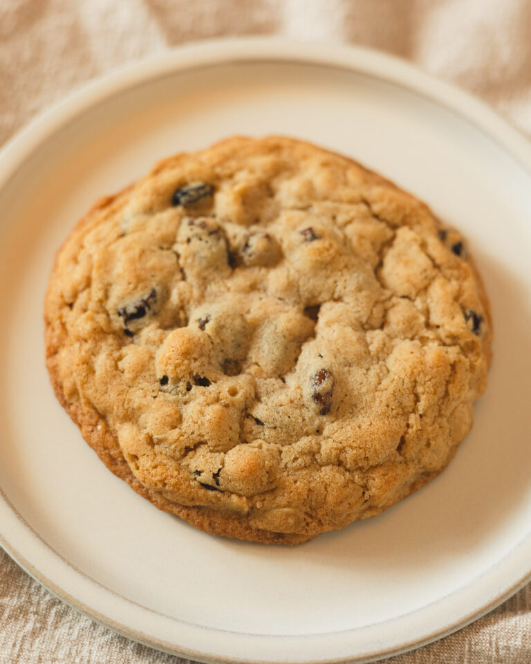Single Serving Oatmeal Raisin Cookie - Elle Makes Dessert