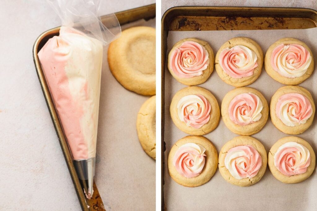 Crumbl Copycat Banana Split Cookies - Elle Makes Dessert