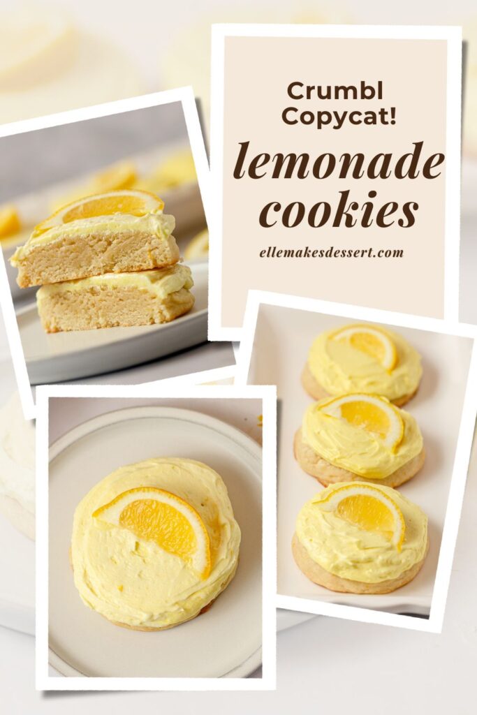Lemonade Cookies - Crumbl Copycat - Elle Makes Dessert